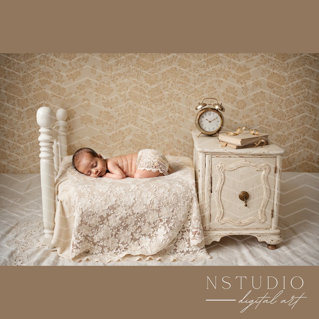 Newborn Baby Digital Photography Backdrop Vintage Baby Room, Toddlers ...