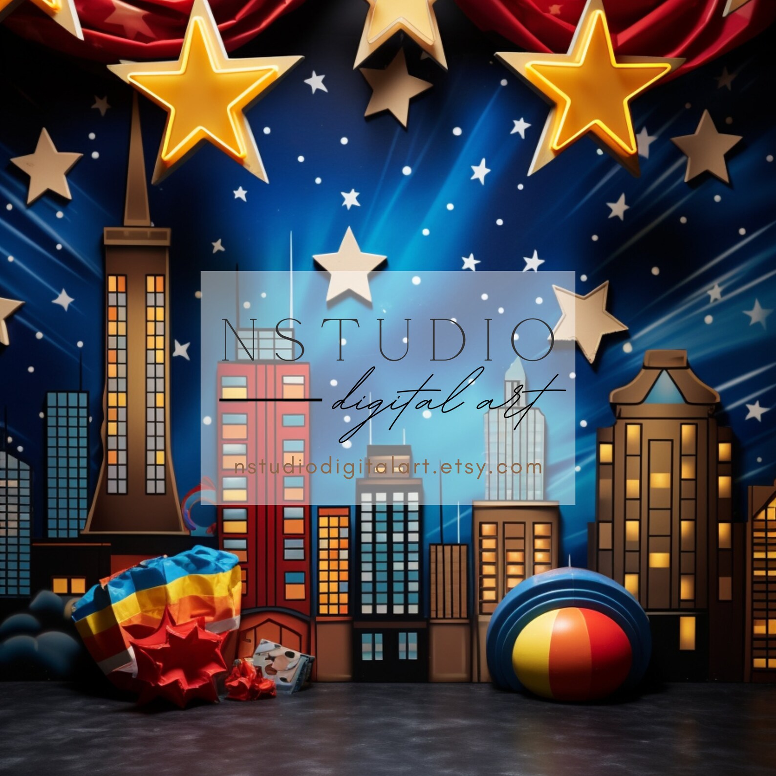 11 Kids Superhero Photography Digital Backdrops, Movie Birthday Party ...