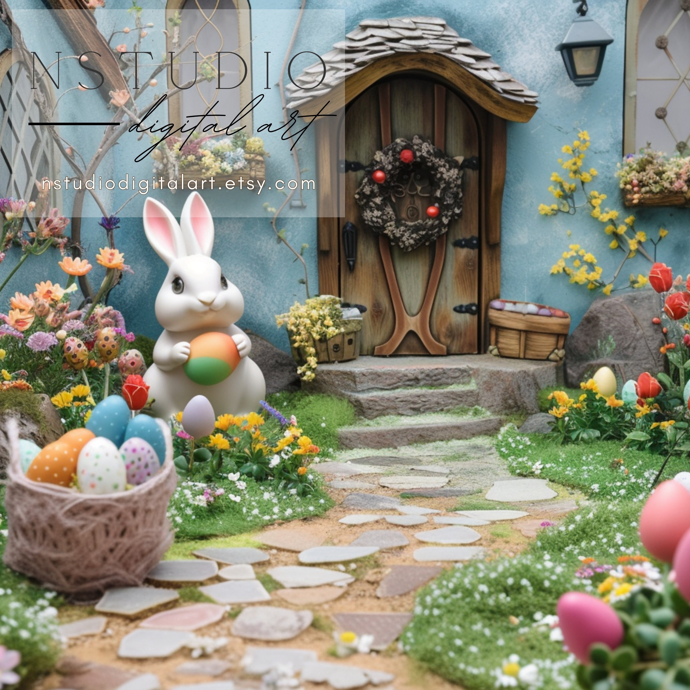11 Easter Backdrops Bundle With Rustic Rabbit Farmhouse Kids Easter ...