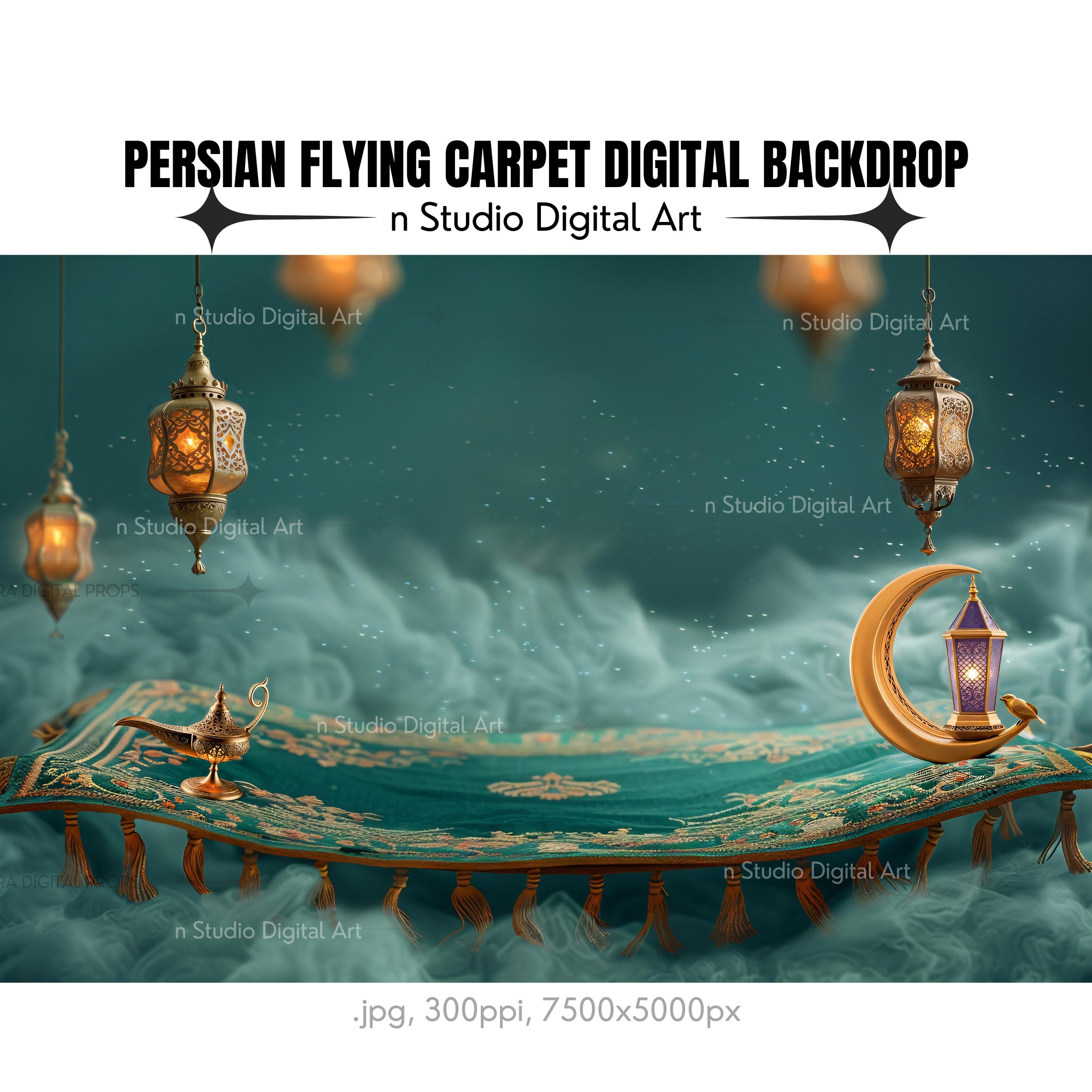 Persian Flying Carpet Digital Backdrop: Aladdin Photo Prop (digital ...