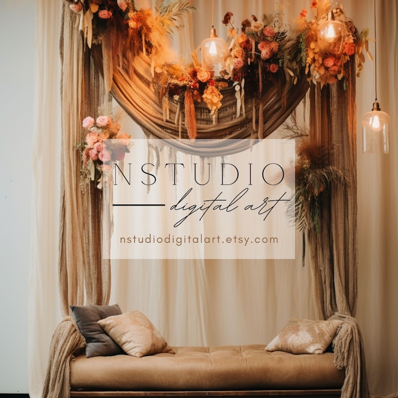 10 Wedding and Maternity Boho Backdrops and 1 Gift - Etsy