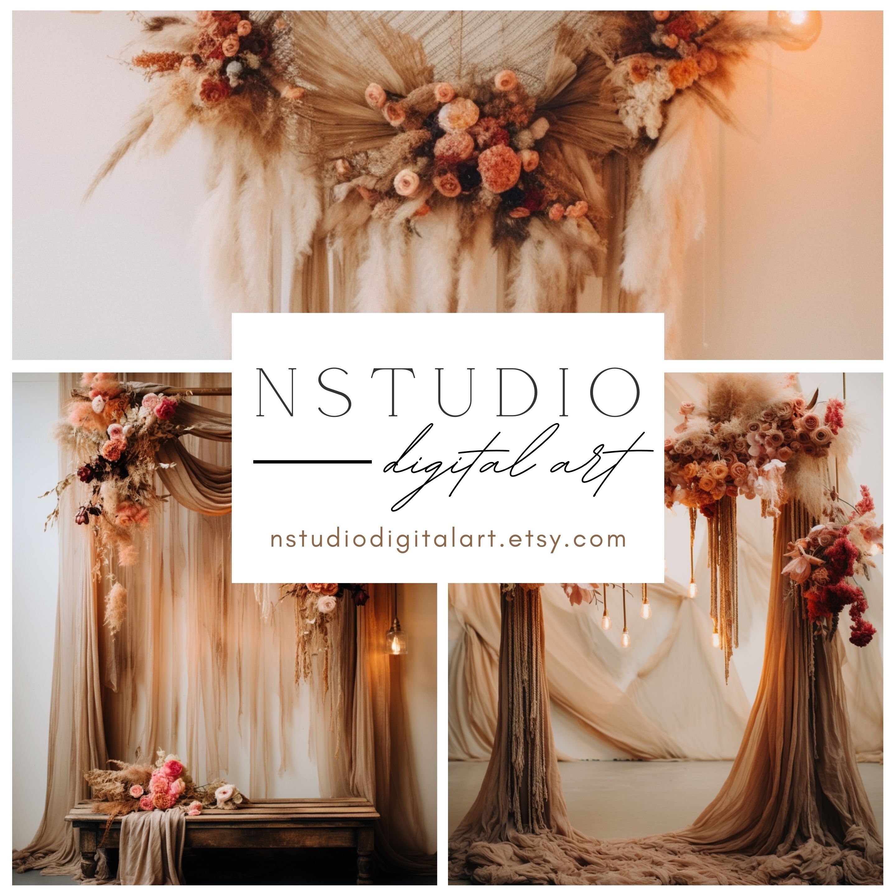 10 Wedding and Maternity Boho Backdrops and 1 Gift - Etsy