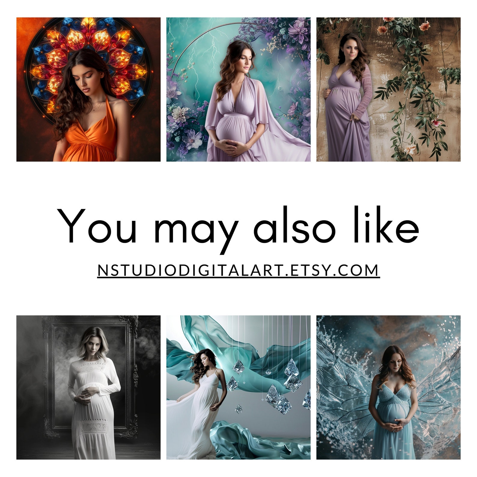 7 Butterfly Wings Maternity Backdrops: Boho Photo Props (digital ...