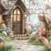 11 Easter Photography Digital Backdrops Rustic Rabbit Farmhouse, Family ...