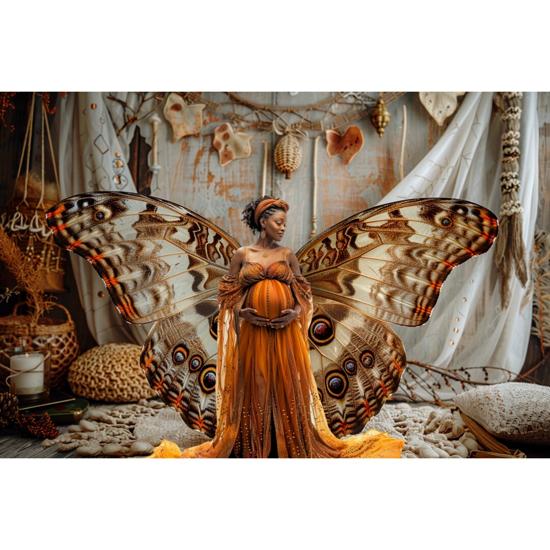 7 Maternity Backdrops Bundle Butterfly Wings Maternity Photoshoot ...