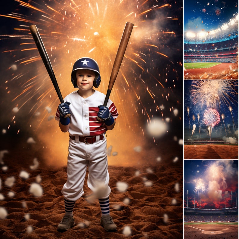9 Kinder Baseball Victory Kulissen | Sportfotografie Idee | Aktion ...
