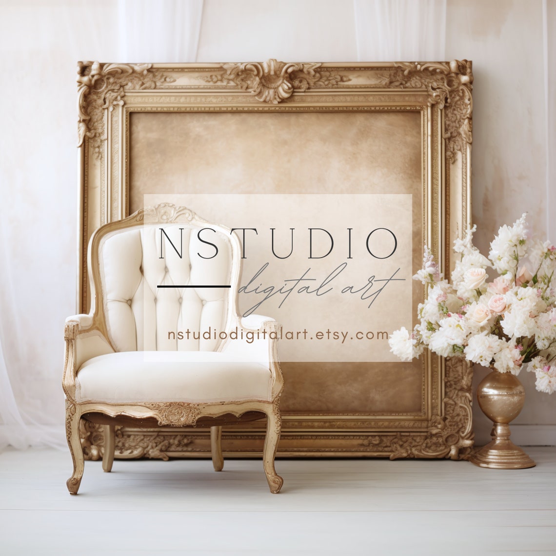 10 Maternity and Wedding Gold Frame Backdrops Instagram Photoshoot ...