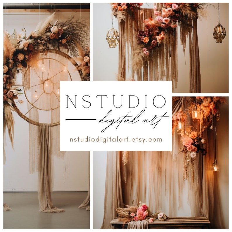 10 Wedding and Maternity Boho Backdrops and 1 Gift - Etsy