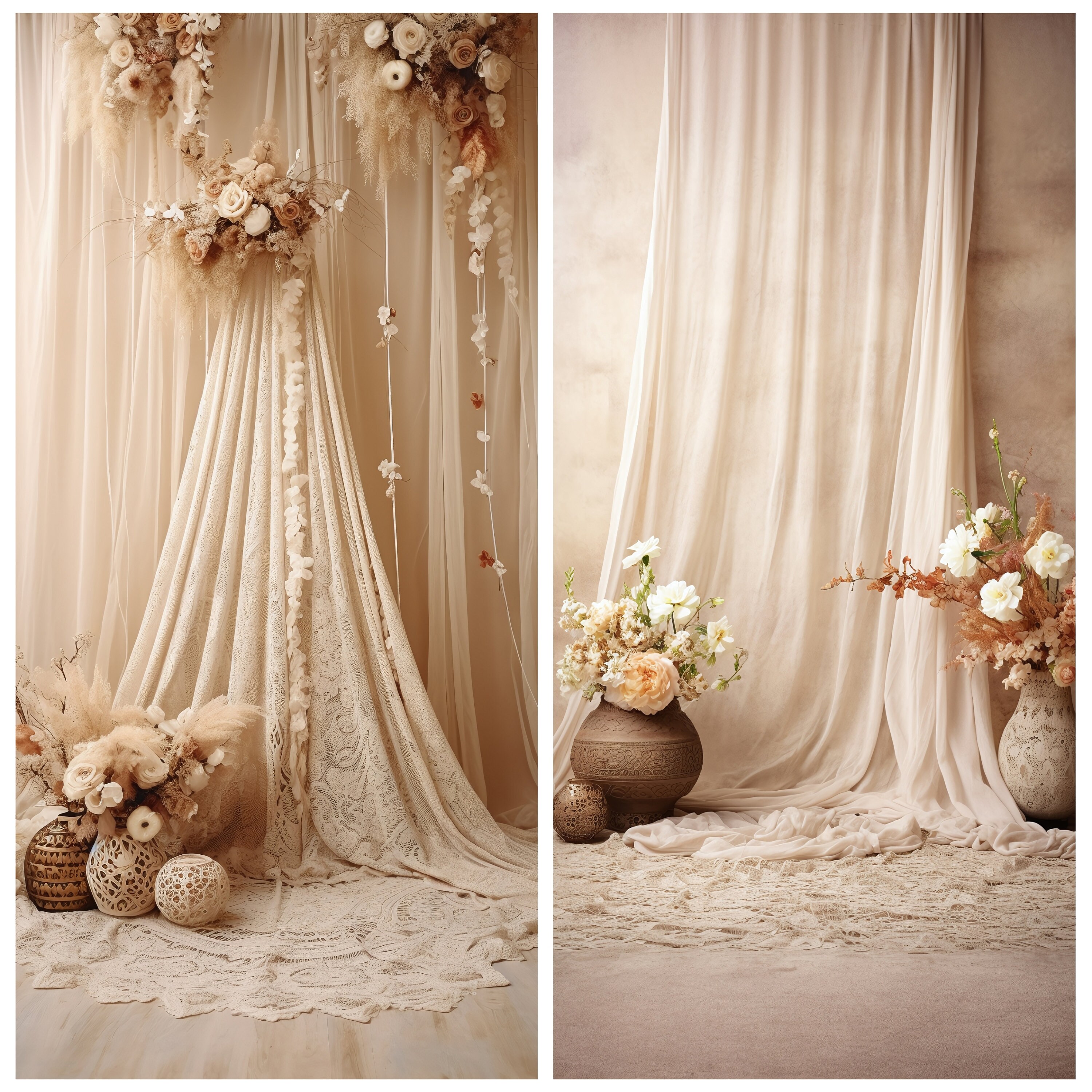 10 Maternity and Wedding Boho Backdrops and 1 Gift Instagram Photoshoot ...