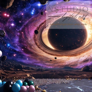 12 Kids Space Themed Birthday Photography Backdrops | Cosmos Party ...