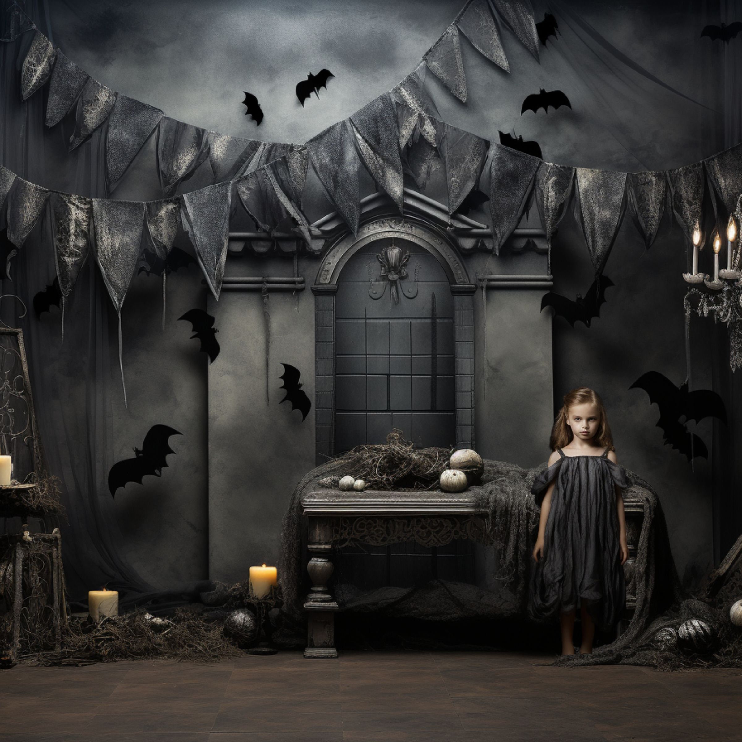 5 Gothic Halloween Photography Backdrops and 1 Free | Gothic Party ...