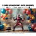 4 Comic Kids Birthday Party Photography Digital Backdrops, Superhero ...