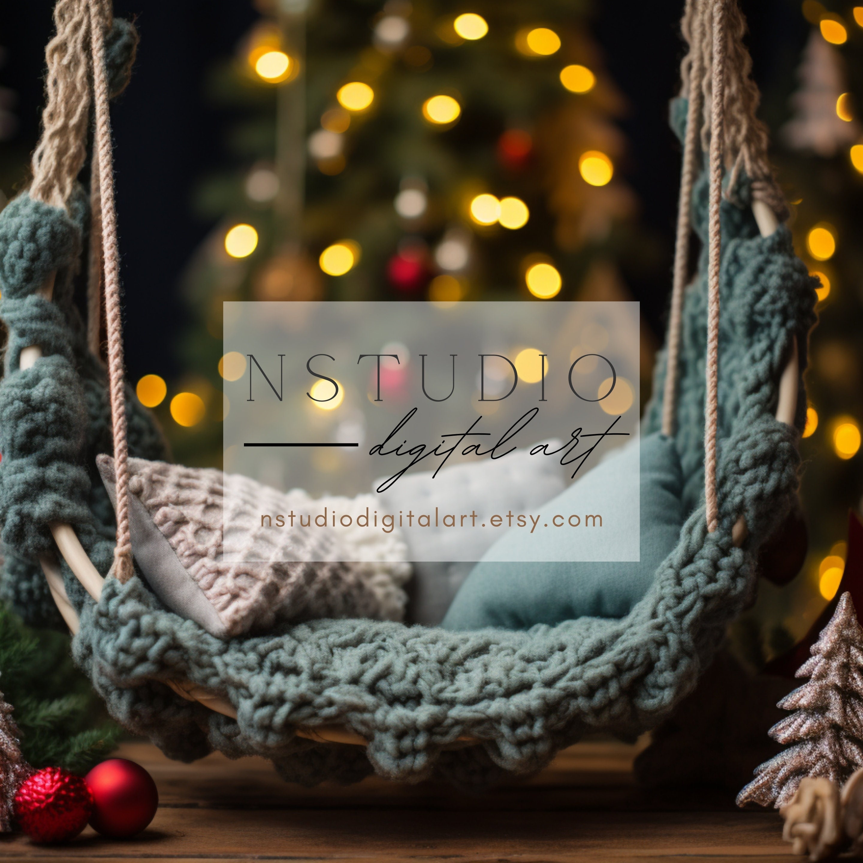 15 Christmas Baby Swing Backdrops Newborn Christmas Photoshoot ...