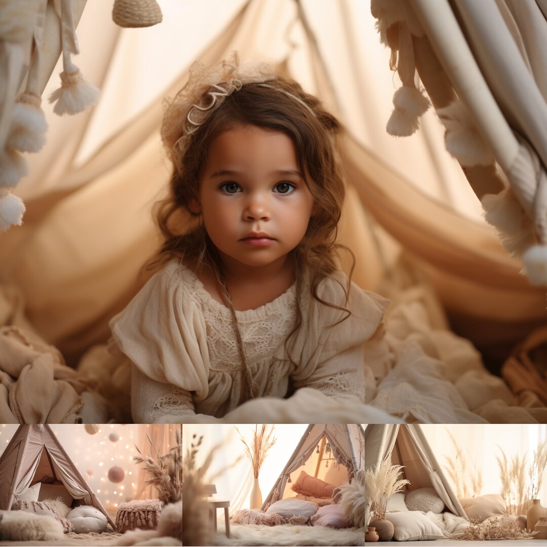 10 Baby Boho Photography Backdrops and 1 Gift | Baby Room Photo Props ...