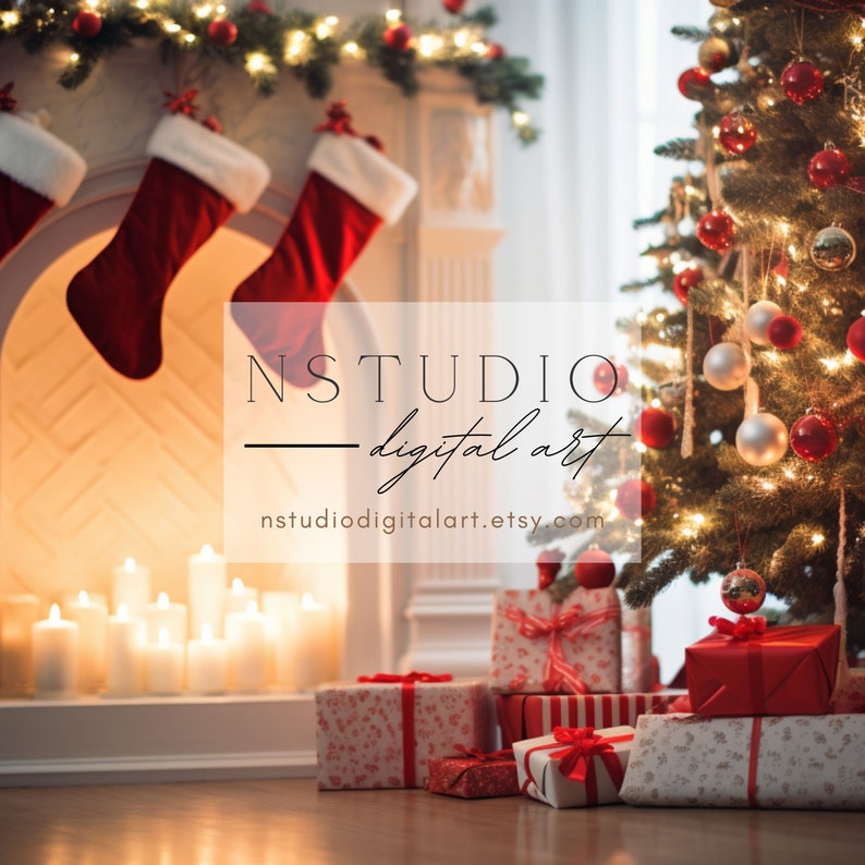 15 Christmas Family Portrait Backdrops Christmas Evening Photoshoot ...