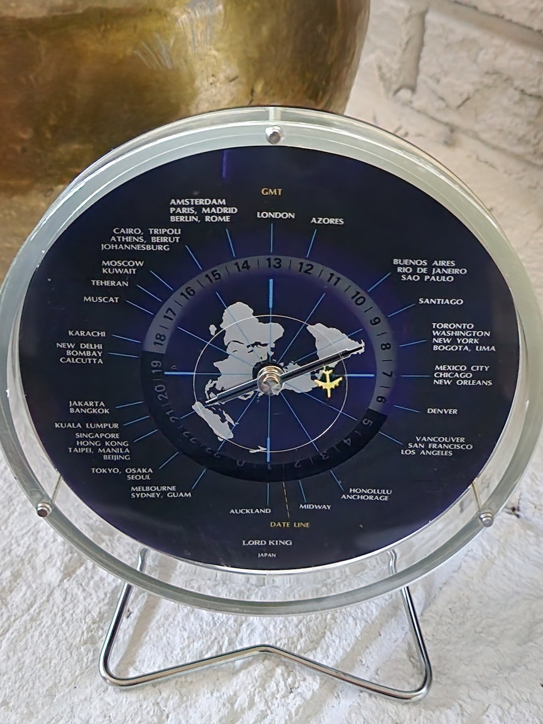 Lord King International Time Desk Clock - Etsy