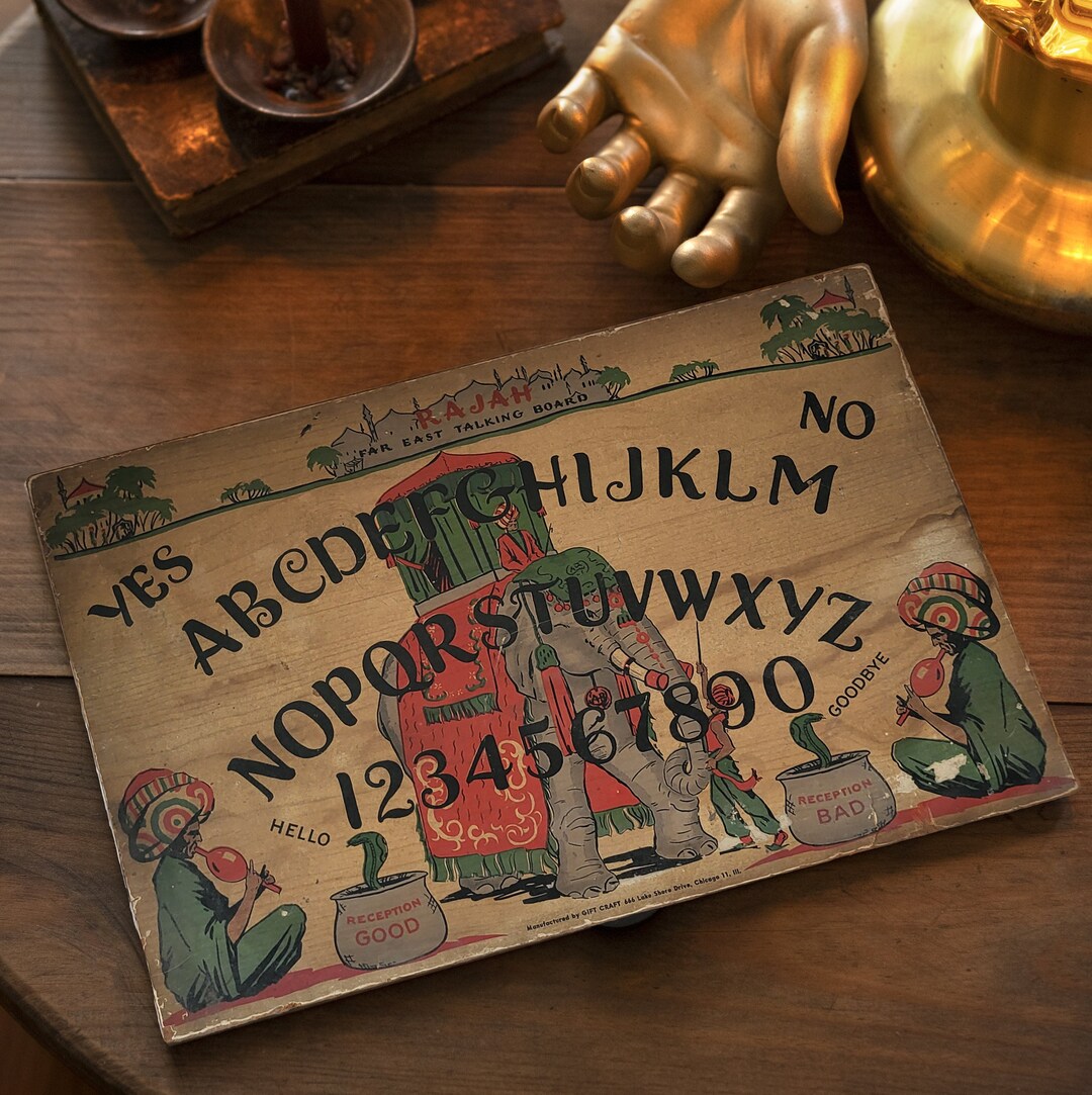 1940s Ouija Talking Board Rajah Far East Gift Craft; Wicca Fortune ...