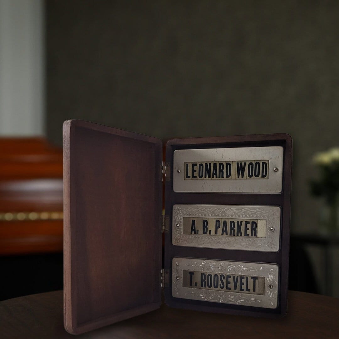 Vintage Funeral Home Name Plate Salesman Sample; Funeral Home ...