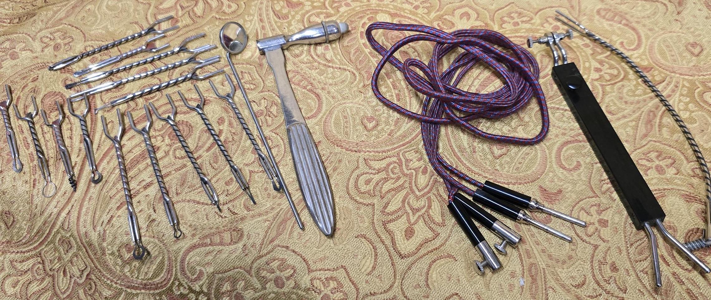 Antique Dental Tools Set in Wooden Case, Vintage Medical Instruments ...