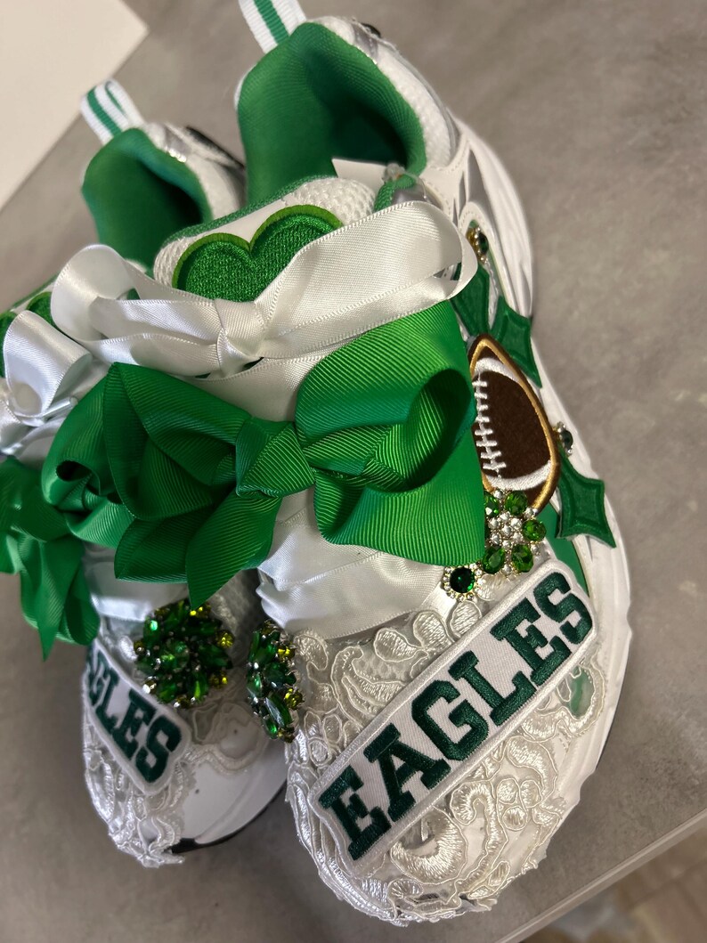 CUSTOM Football Team Themed Sneakers. Sneakers Are Available in White ...