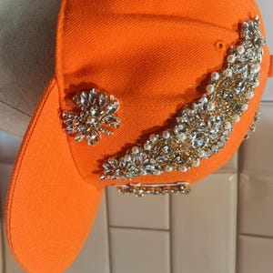 Custom LA Logo Bling Fitted Cap - Etsy