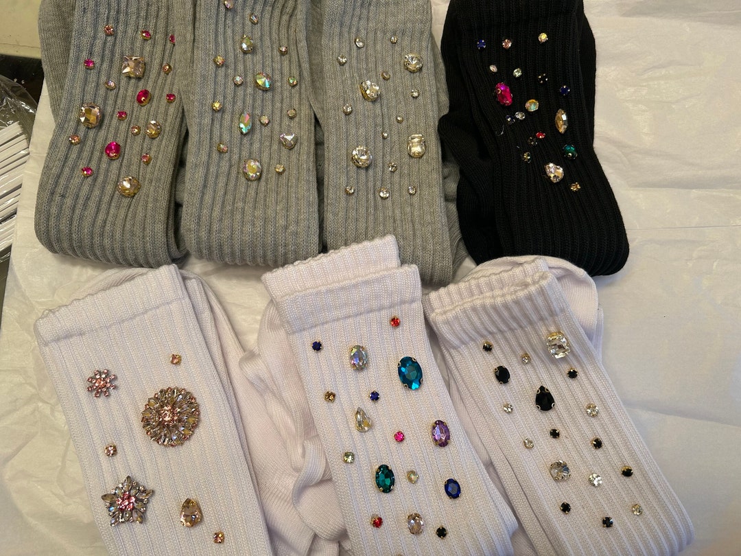 7 Pairs of Gemstone Slouch Socks. 3 Gray, 3 White, 1 Black . Colors Can ...