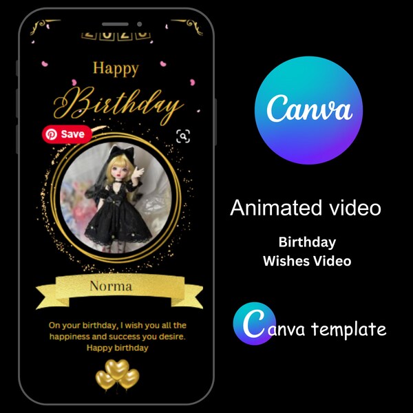 Happy Birthday Video Card - Etsy