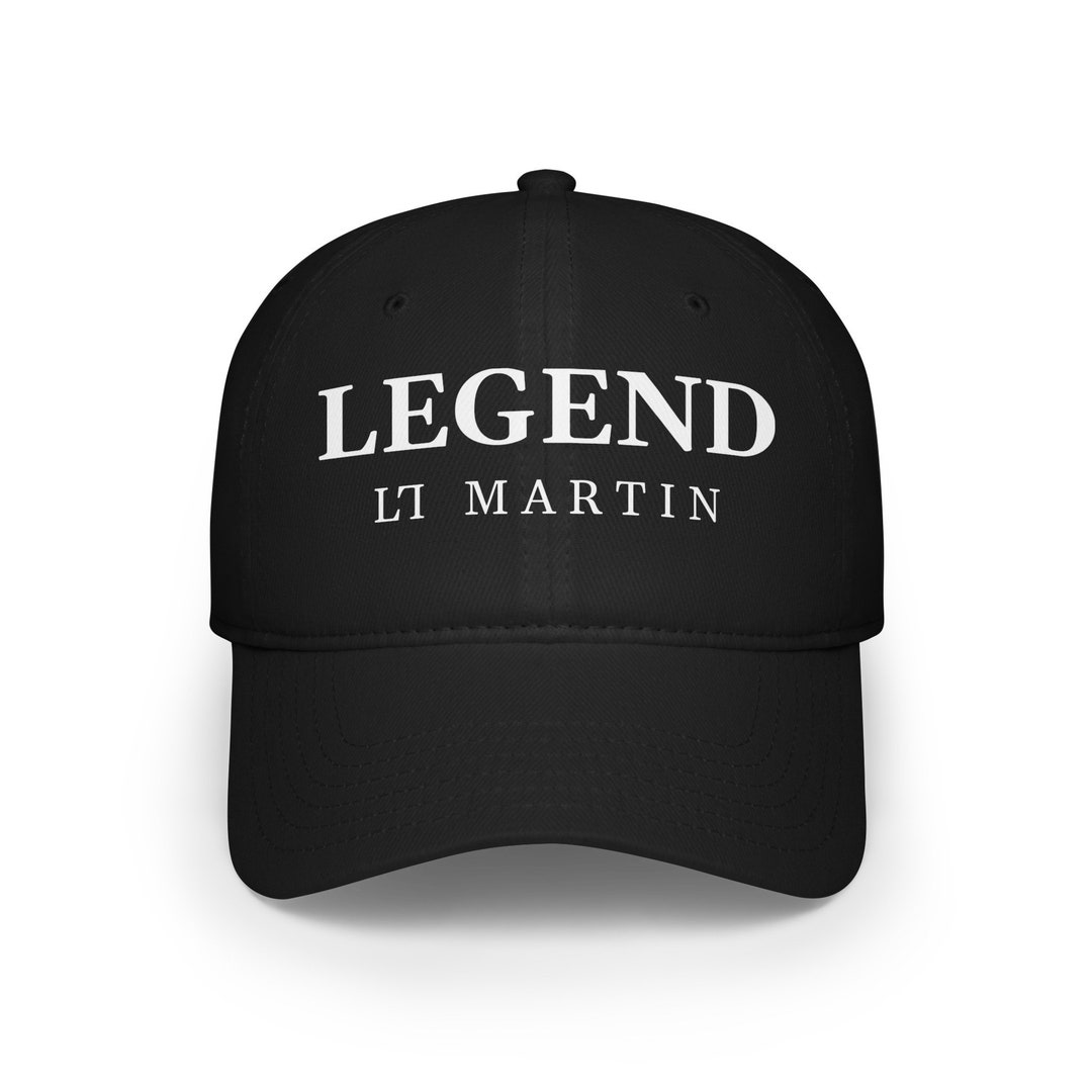 LEGEND SIGNATURE CAP white on Black - Etsy