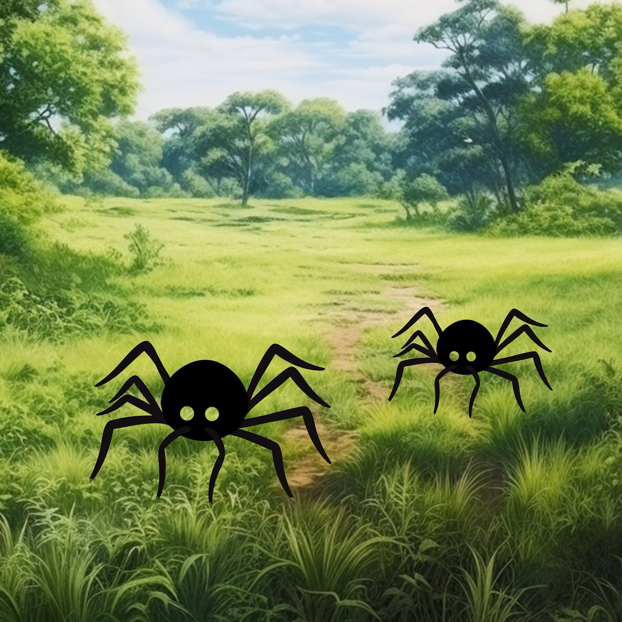 Metal Spider Yard Sign Design #1 | Halloween Metal Sign | Halloween ...