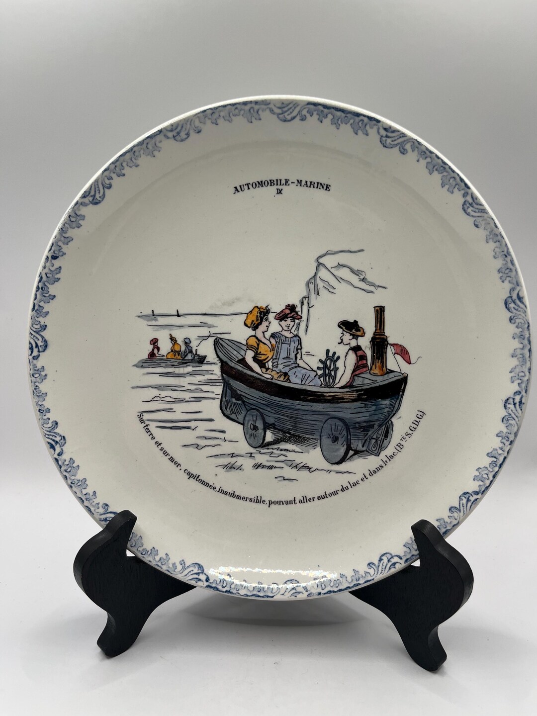 Vintage Montereau Cars of the Future #9 Plate - Etsy