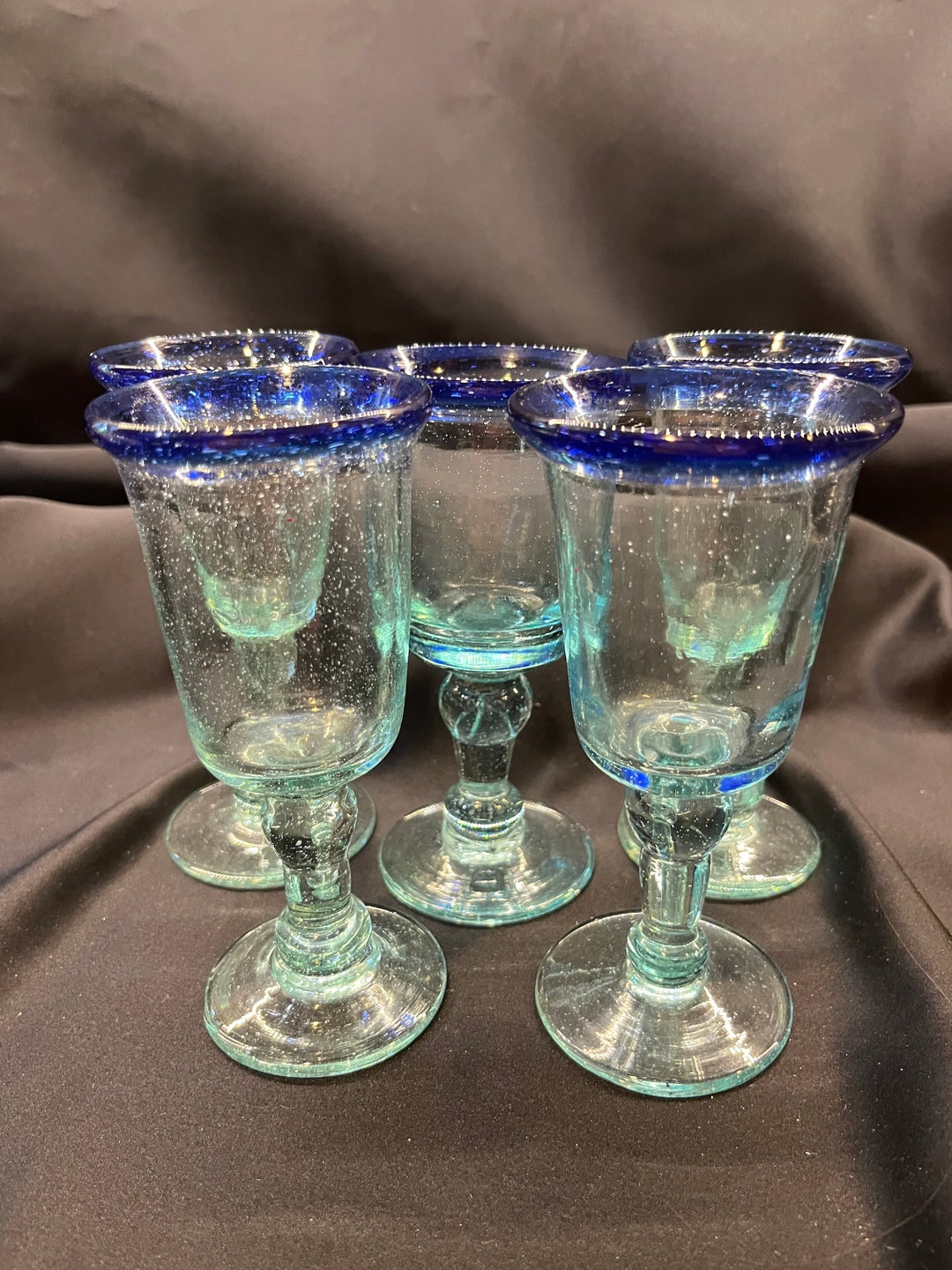 Hand Blown Mexican Glassware - Etsy