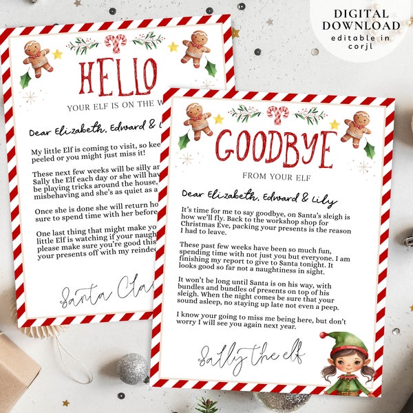 First Time Elf Arrival Letter - Etsy