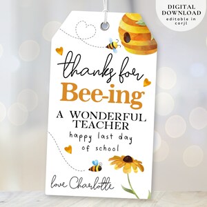 Thanks for Bee Ing My Teacher - Etsy