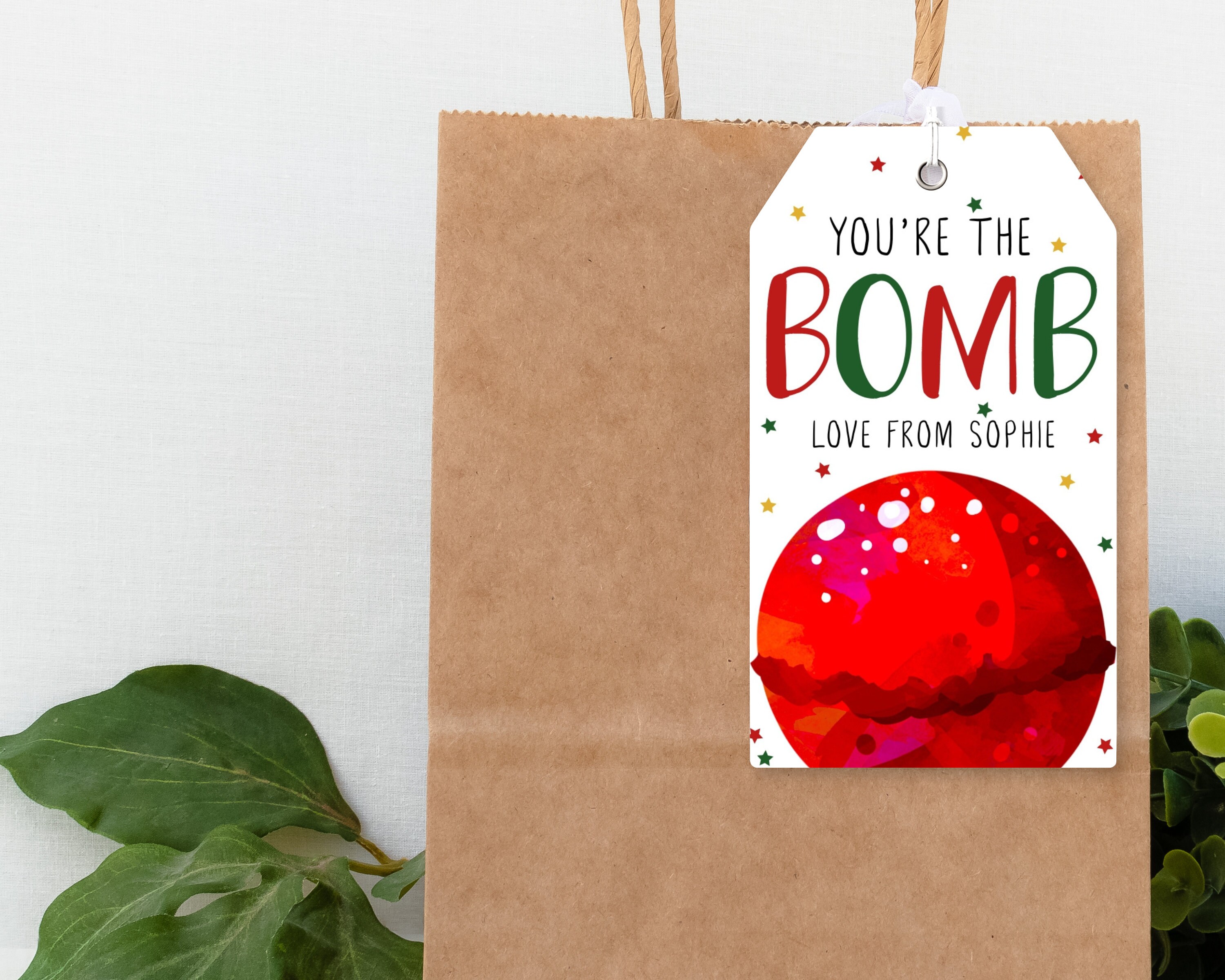 Youre the Bomb Gift Tag, Bath Bomb Favor Tag, Editable Bath Bomb Tag ...