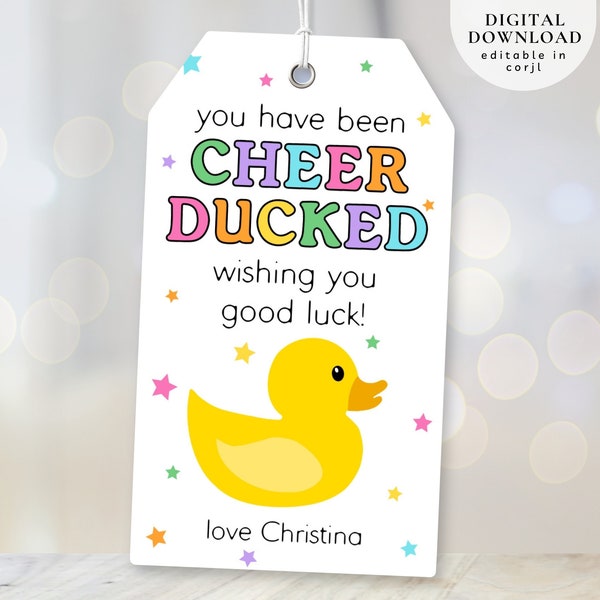Good Luck Cheer Duck - Etsy
