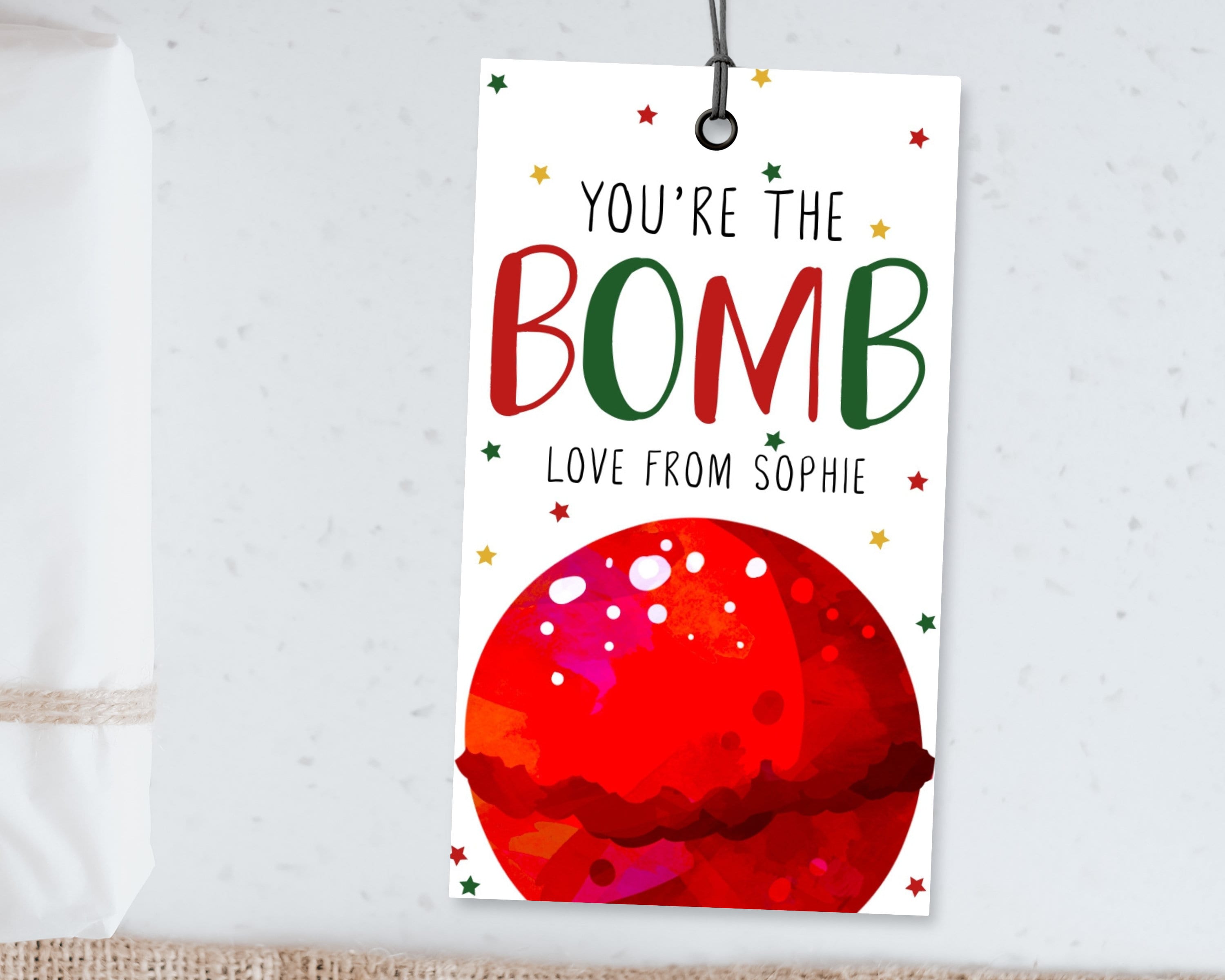 Youre the Bomb Gift Tag, Bath Bomb Favor Tag, Editable Bath Bomb Tag ...