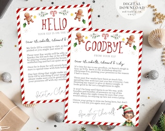 Magic Elf Hello & Goodbye Letters - Etsy
