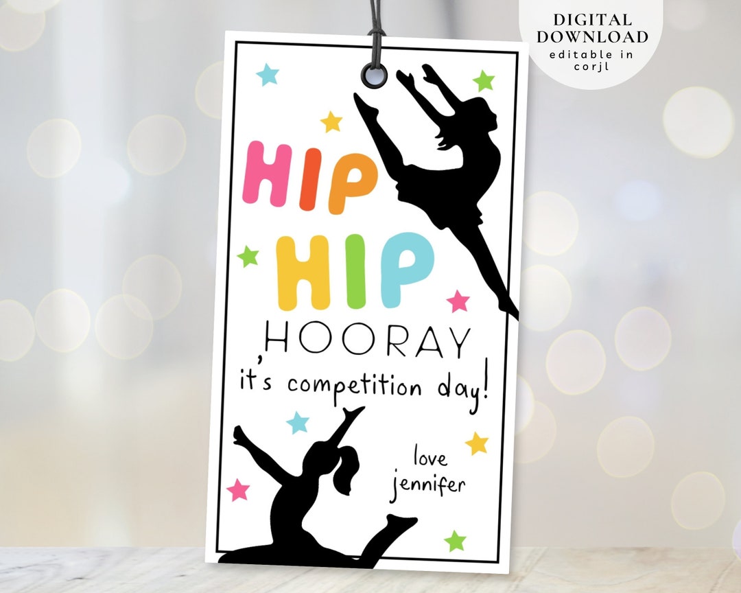Printable Dance Gift Tag, Gift Ideas for Dancers, Dance Team Tag, Dance ...