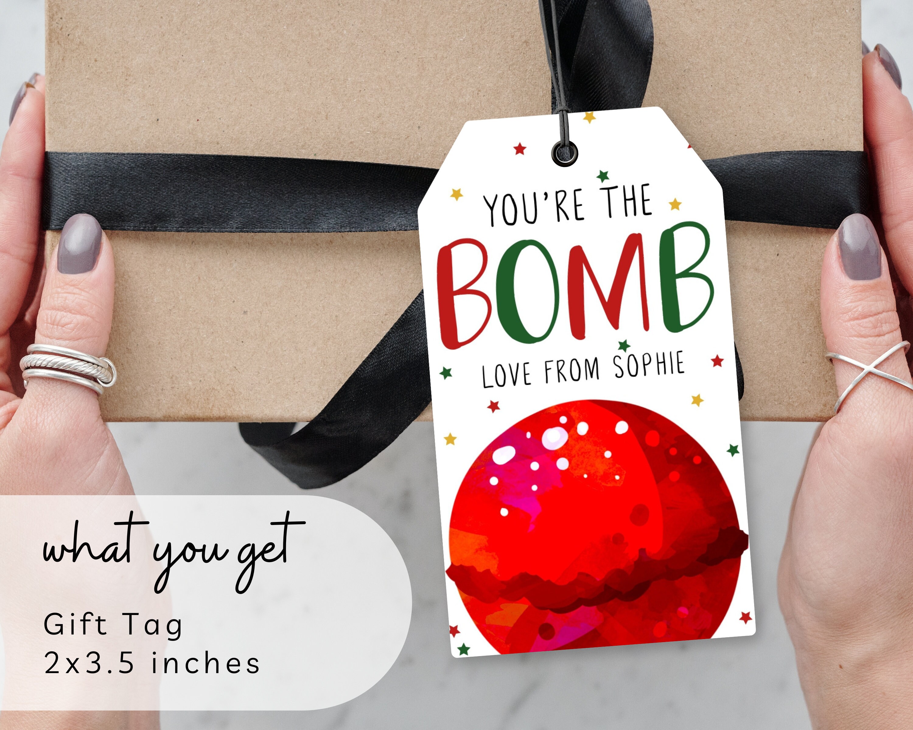 Youre the Bomb Gift Tag, Bath Bomb Favor Tag, Editable Bath Bomb Tag ...