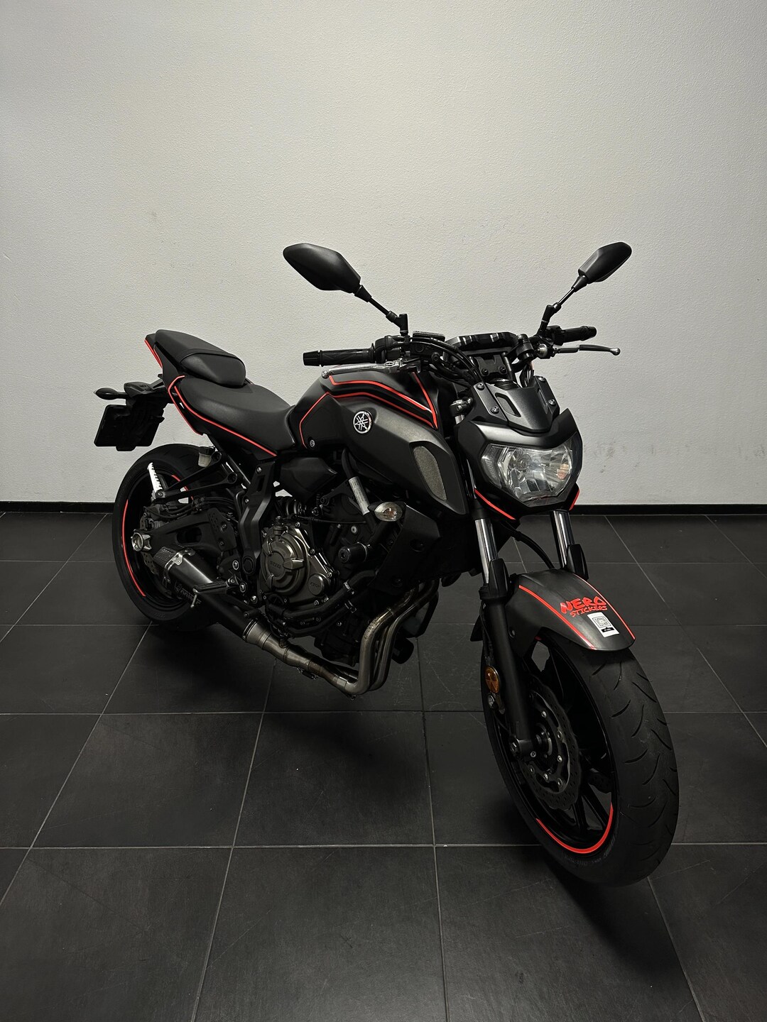Yamaha MT07 Sticker Set "nero" (2018-2020) MT07 Stickers MT07 Decals ...