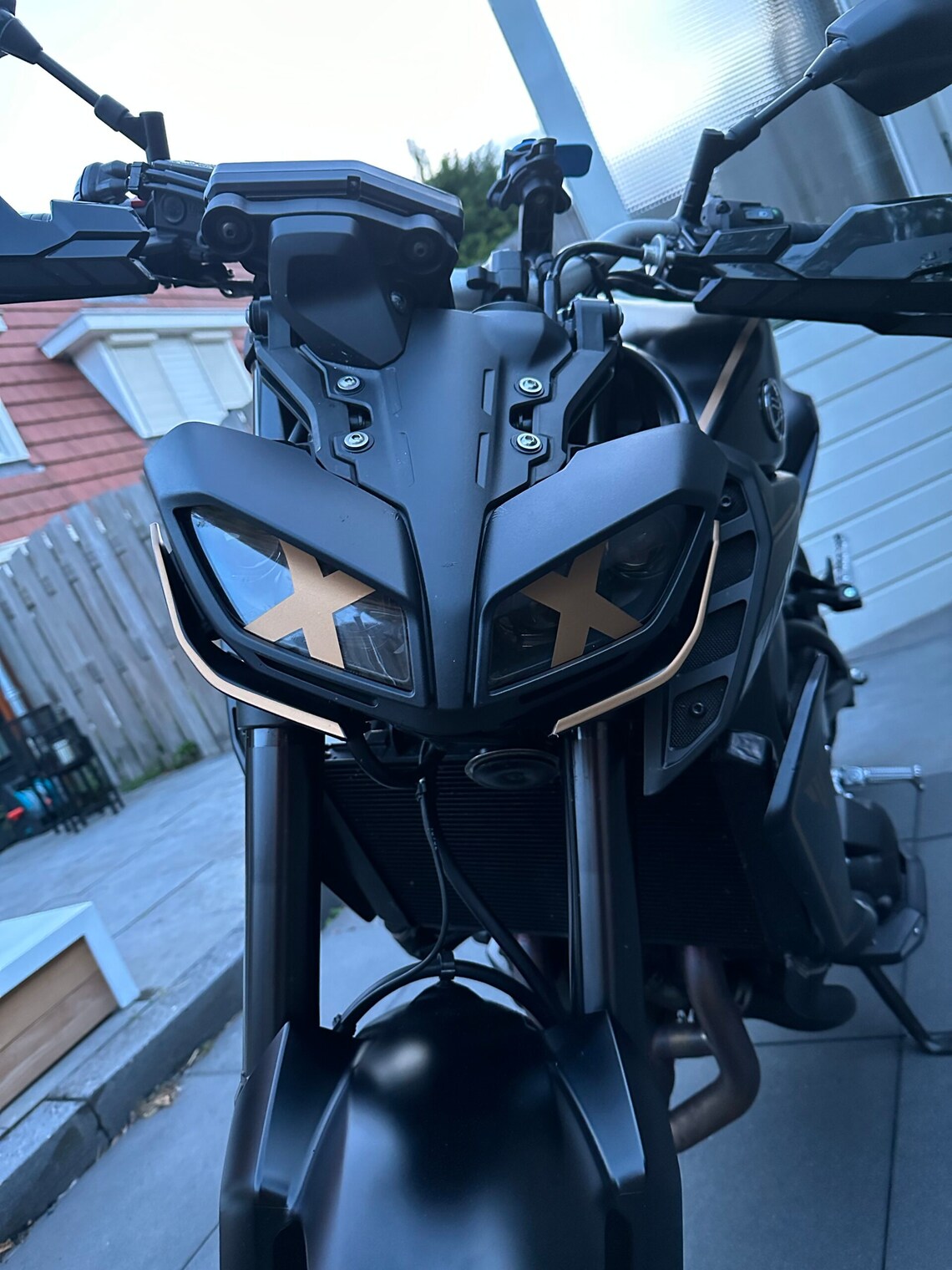 Yamaha MT09 Sticker Headlight X Sticker - Etsy