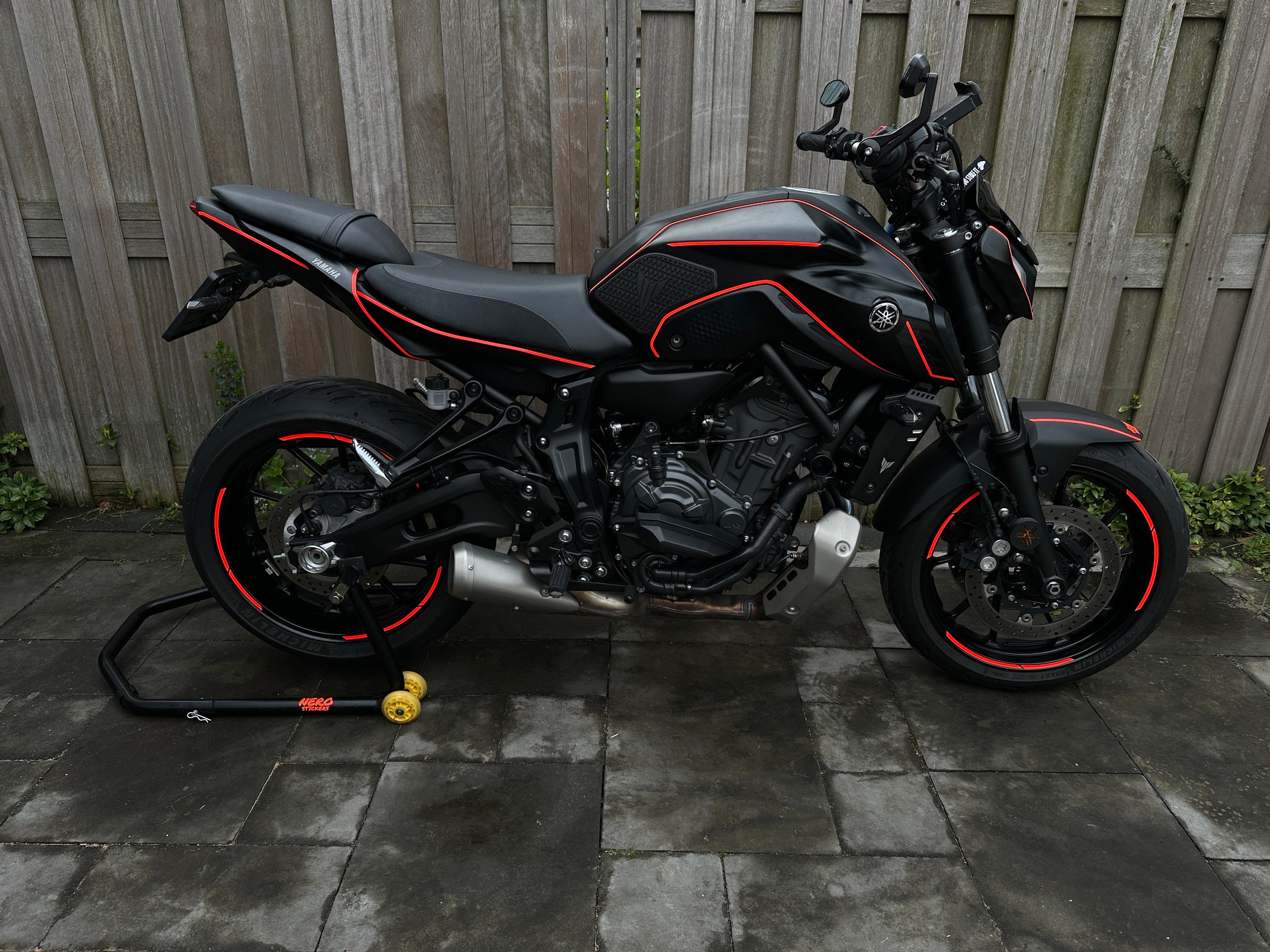 Yamaha MT07 Sticker Set tron 2021 - Etsy