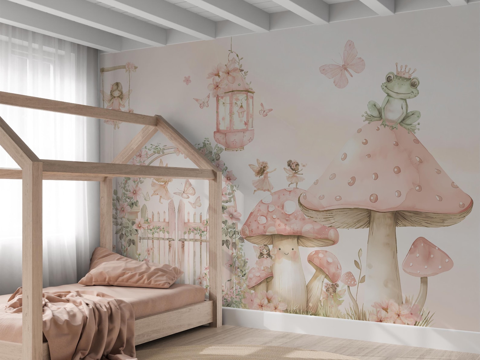 Fairy Wallpaper Fairy Art Print Fairy Wall Art Watercolor Fairy Room ...