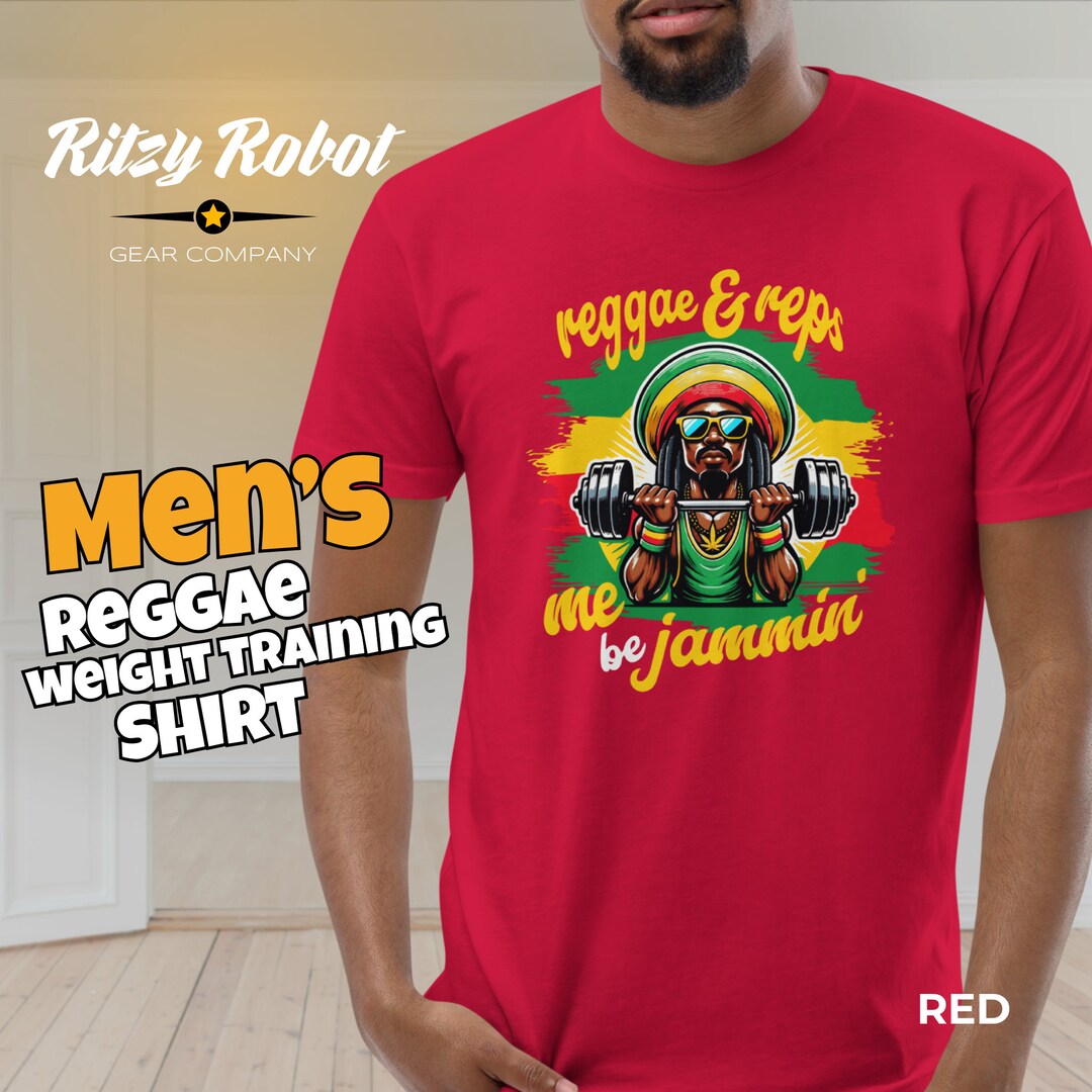 Reggae Music Tee Shirt for Gym and Weight Training Men Gift for ...