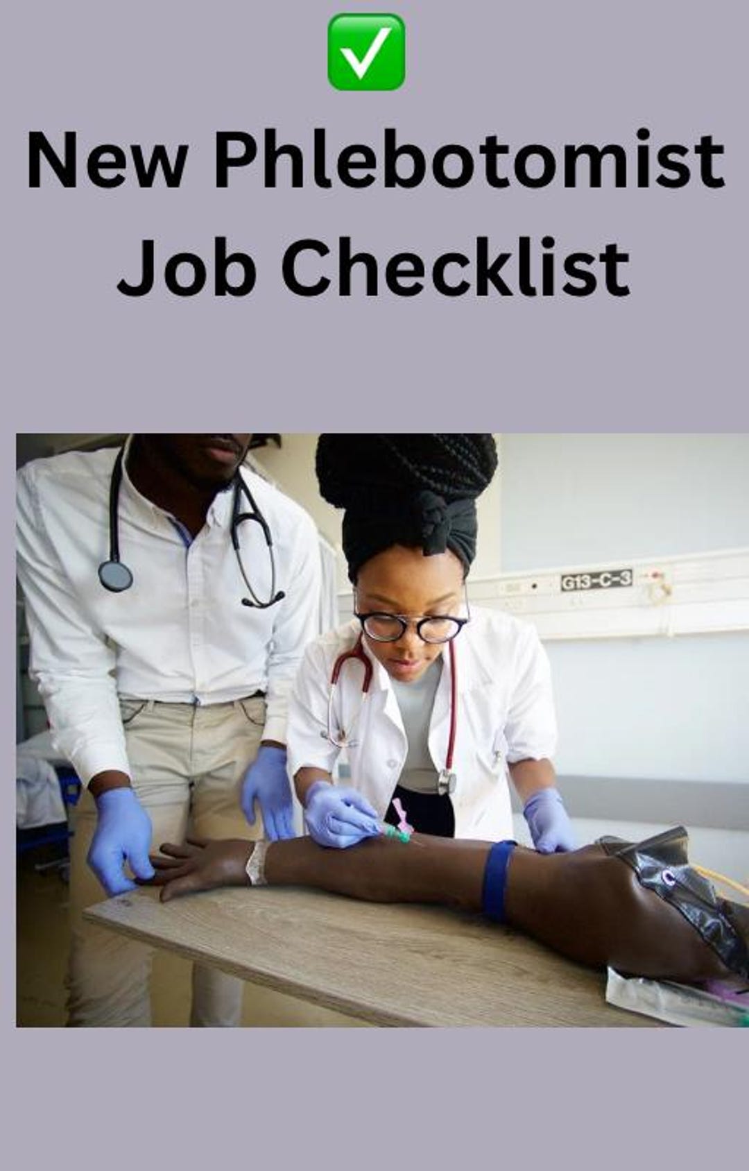 New Phlebotomist Checklist - Etsy
