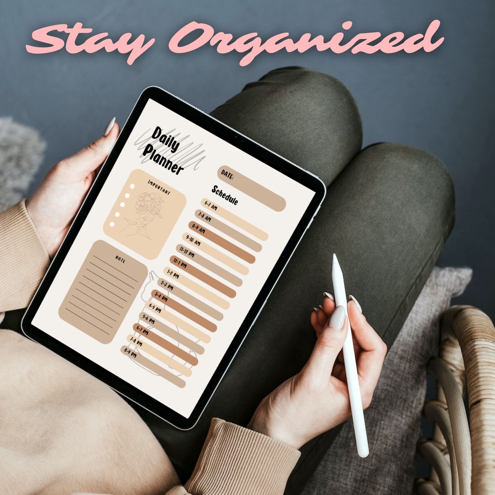 Daily Planner Printable Planner Digital Planner Simple Planner Us ...