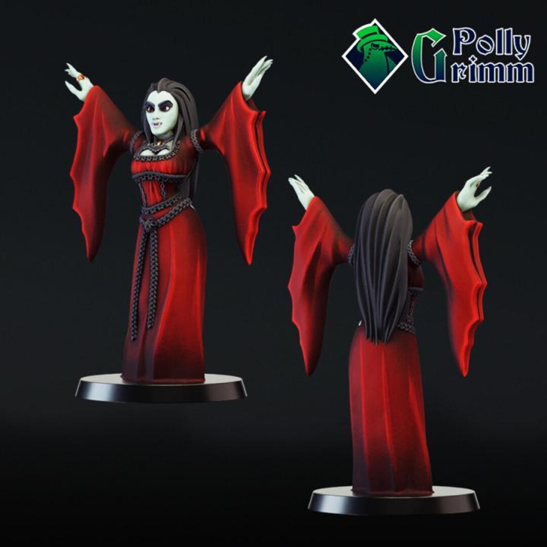 28mm JDR Figurine Halloween Vampire Lady - Etsy