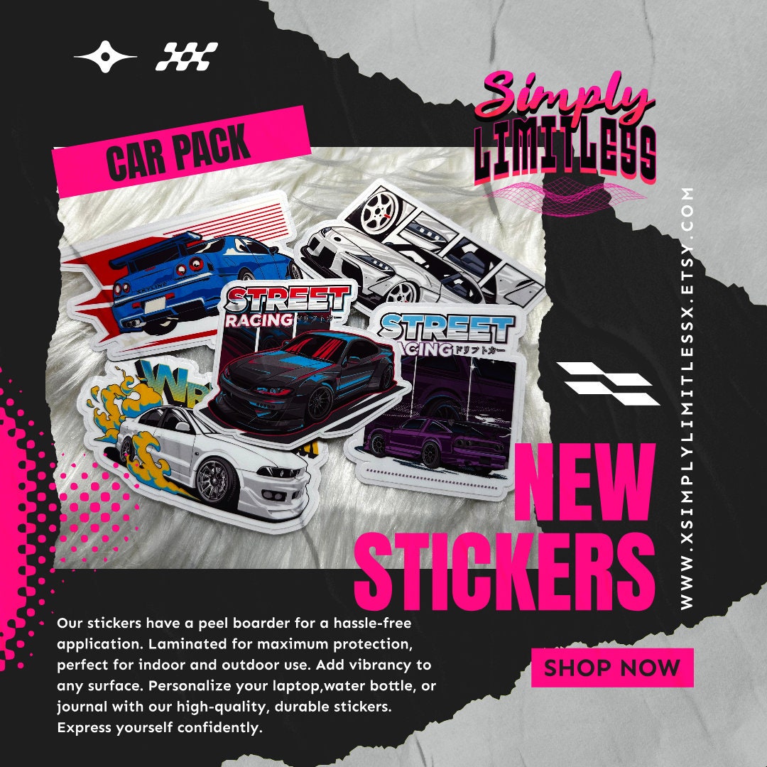 Supra/nissan Car Sticker Bundle - Etsy