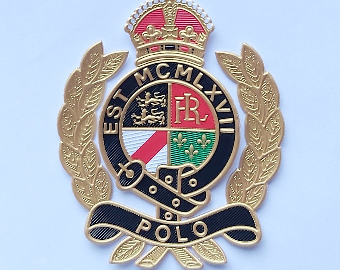 POLO Horse Riding Crest Emblem 3D Raised Embossed TPU Iron on Badge - Etsy