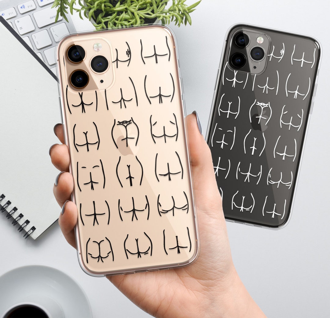 Butt Phone Case, Equality Line Art Clear Cover Fit for iPhone 15 Pro ...